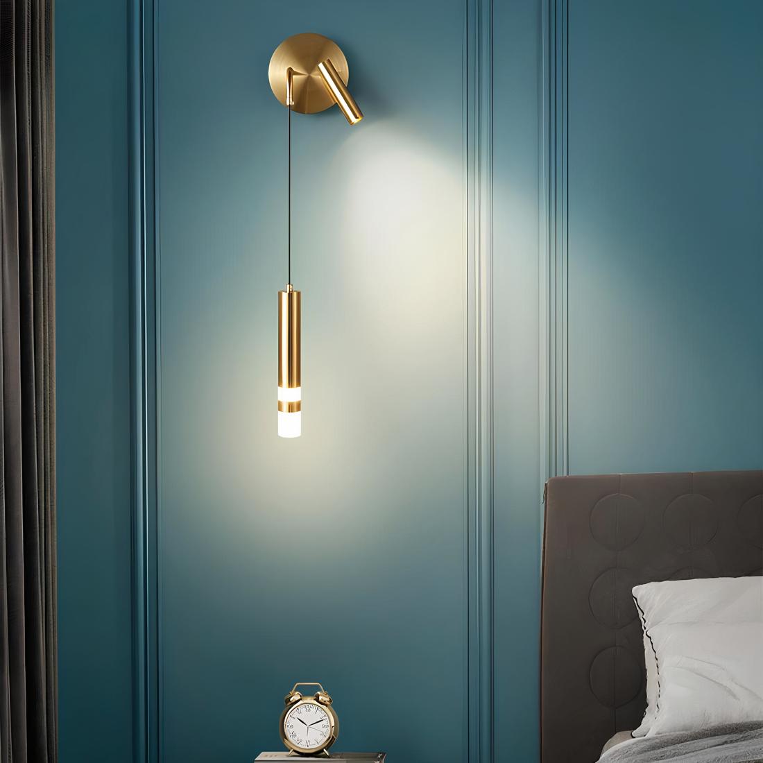Lampe de chevet suspendue avec liseuse intégrée • Ma Lampe de Chevet